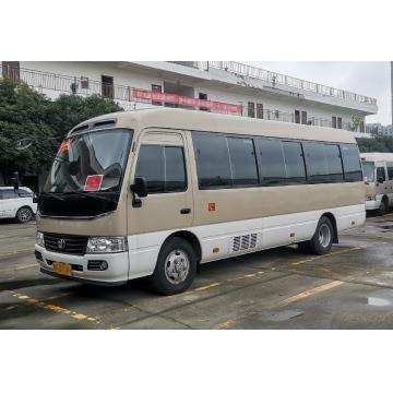 Gasoline 23 Seater Coach Tour Bus Toyota Coaster 20 Seater