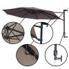 china Polyester Fabric Steel Round Waterproof Eave Parasol Wall Umbrella for Adults
