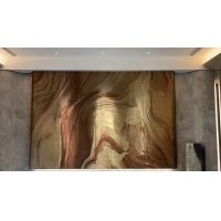 Quality Custom copper wire wall covering for luxury store interior decoration for sale