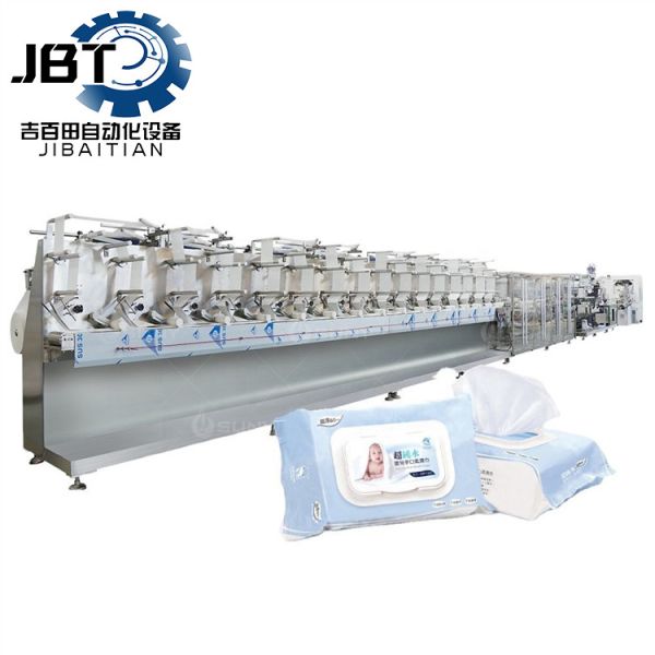 Quality Eco Friendly Wet Wipes Making Machine Energy Saving With Rotary Cutting for sale