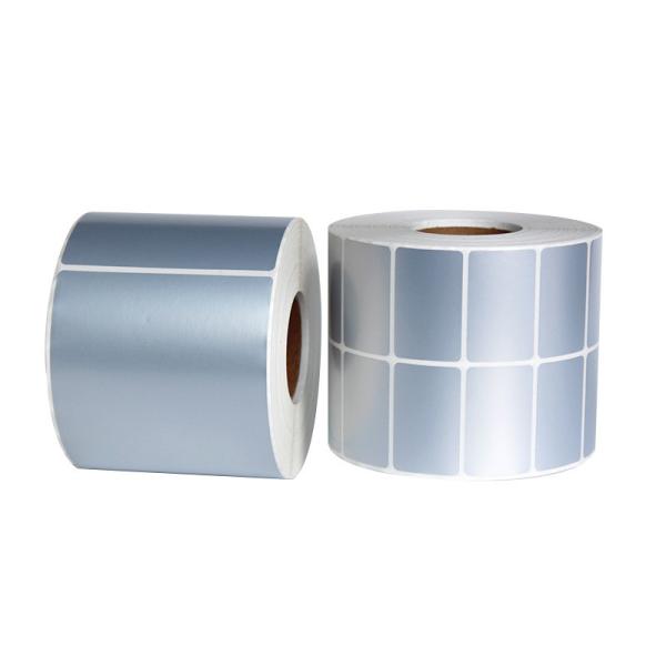 Quality Customized Printed PET Adhesive Sticker Labels Silver Matte Finished for sale