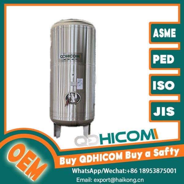 Quality Vertical Receiver Tank Stainless Steel Compressed Air Buffer Tank For Electronic for sale