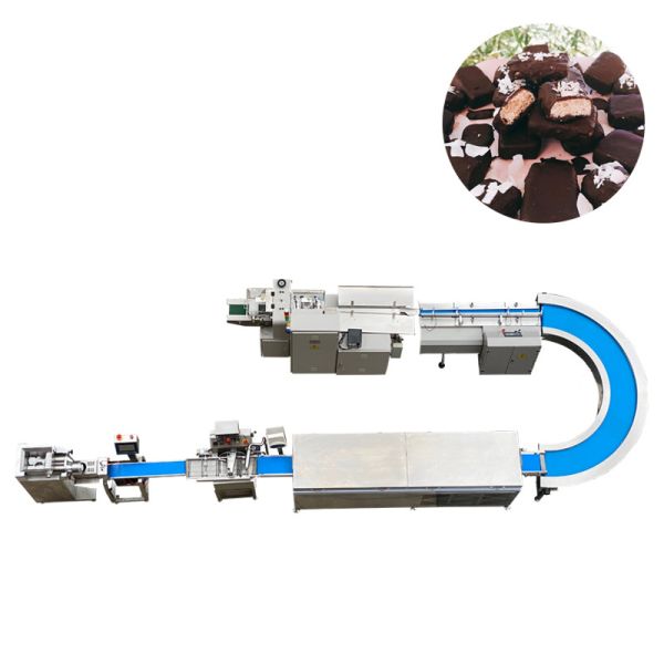 Quality P307 Chocolate Coated Fruit Energy Protein Bar Extruder Machine 40-60pcs per min for sale