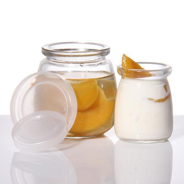 Quality Customized Shape Glass Pudding Jars 200ml Vacuum Sealing for sale