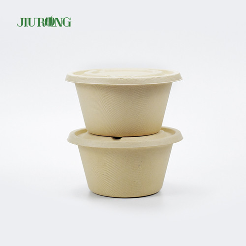 Quality Eco Friendly Sugarcane Food Container Biodegradable Bagasse Takeaway Boxes 600ml for sale