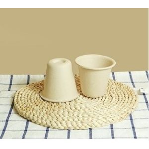 Quality Water-Based Barrier Coating Paper Cups in White Bamboo Fiber for Customized and for sale