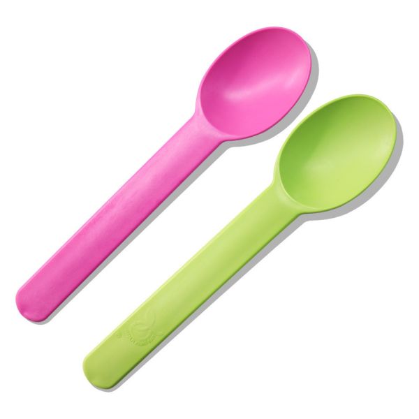 Quality Small Dessert Spoons Made of Biodegradable Cornstarch with Customized Logo and for sale