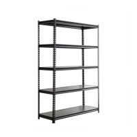 Quality Standing Type 5-Layer 800lbs Black Warehouse Boltless Shelves for Organized for sale