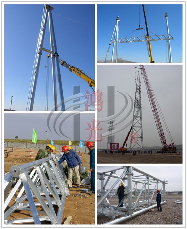 10KV - 750KV Steel Substation Steel Structures for Power Transformer ...