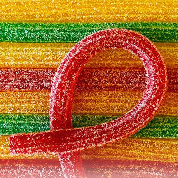 Quality Customized Bulk Icing Sour Straws Bulk Strips Fruity Flavored Packaged Bags for sale