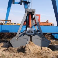 Quality 12 Cbm Q355 Crane Grab Bucket Radio Remote Hydraulic Clamshell for sale