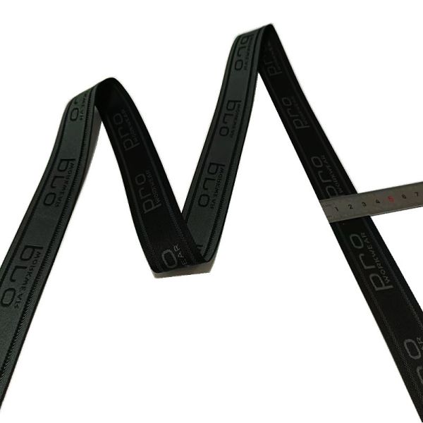 Quality Custom Rubber Non Slip Polyester Jacquard Webbing For Cloth for sale