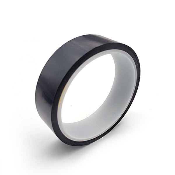 Quality Anti Static Polyimide Film Tape Black Color Double Sided Heat Resistant Tapes for sale