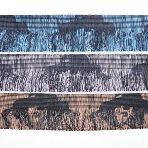 Quality KJ20007 Dresses Hat 11cm Printed Tassel Fringe Trim for sale