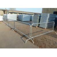 Quality Hot Dip Galvanized Temporary Pedestrian Barriers 1050mm Length for sale