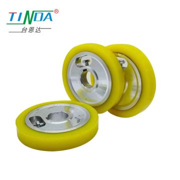 Quality Profile Wrapping Machines Rubber Feed Roller Silicone Rubber Wheel Customised for sale