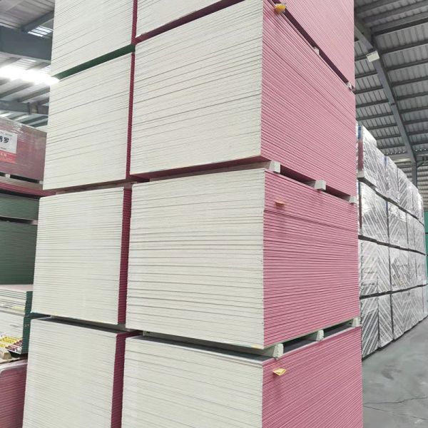 Quality Paperbacked Pink Fire Resistant Plasterboard For Ceiling System for sale