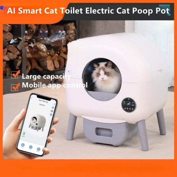Quality Large Capacity Automatic Pet Litter Boxes Multi Cat Self Cleaning Litter Box for sale