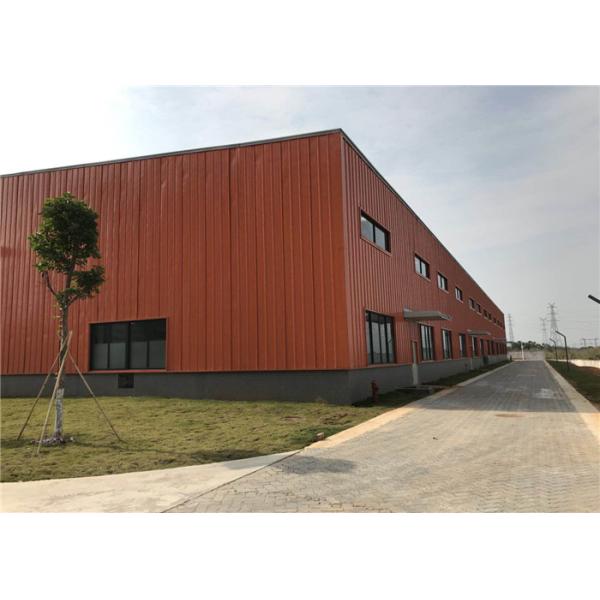 Quality Aluminum Windows Prefab Steel Warehouse / Steel Structure Industrial Building for sale