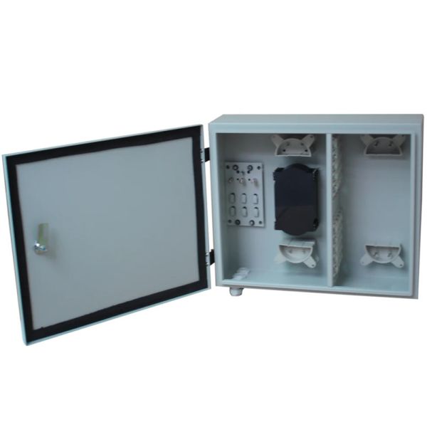 Quality 48F Wall Mount Fiber Enclosure IP65 ODF Outdoor Optic Distribution Box 48 Port for sale