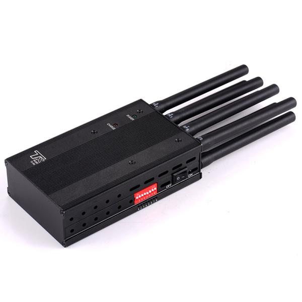Quality Cell Phone Portable Cell Phone Signal Jammer Handheld 8 Antenna For GSM / 3G / for sale