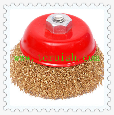Quality Crimped Wire Cup Brushes TR108 for sale