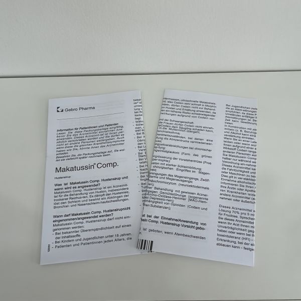 Quality 90ml Pharma Glass Makatussin Bottle for sale