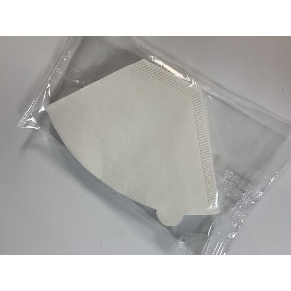 Quality Bleached Paper Cone Style Coffee Filters Wood Pulp for sale