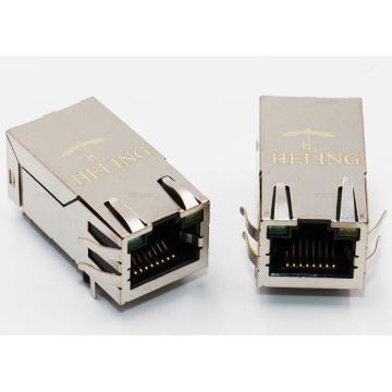 Quality Built - In LED Integrated Magnetics RJ45 2.5 G / 5 G Base - T PCB Jack Connector for sale