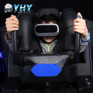 Quality Acrylic Appearance VR Shooting Simulator 9D 720 Degree Rotation With Cockpit for sale