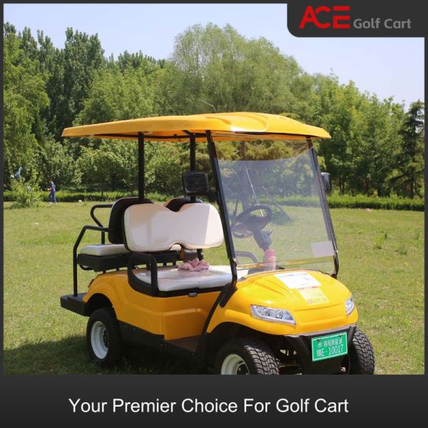 Quality Multiple Colors 4 Seater Golf Cart With Self Adjusting Steering System for sale