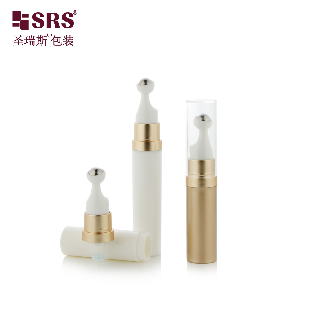 Quality A0035 7.5ml 10ml 15ml Empty Customization Eye Serum Gel Massage Roller Steel for sale