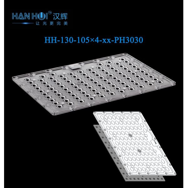 Quality Low Light Loss Low Glare Flood Light Lens 352.5×230.4mm105×4 3030LEDs 90°/T2/T3/T4/T5 Available for sale