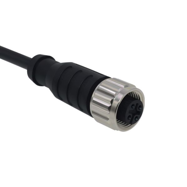 Quality Shielded Female M12 Cable Connector Binder 4Pin Waterproof IP67/68 for sale