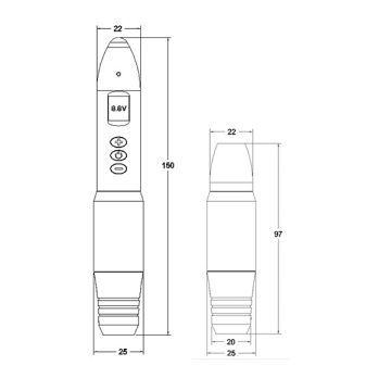 Quality Black Color Wireless Permanent Makeup Machine Rechargeable With RCA Interface for sale