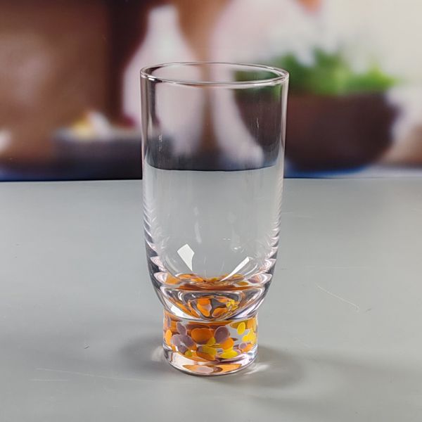 Quality Handmade Modern Design Colorful Cocktail Drinking Glasses Custom Confetti Beverage Highball Glass for sale