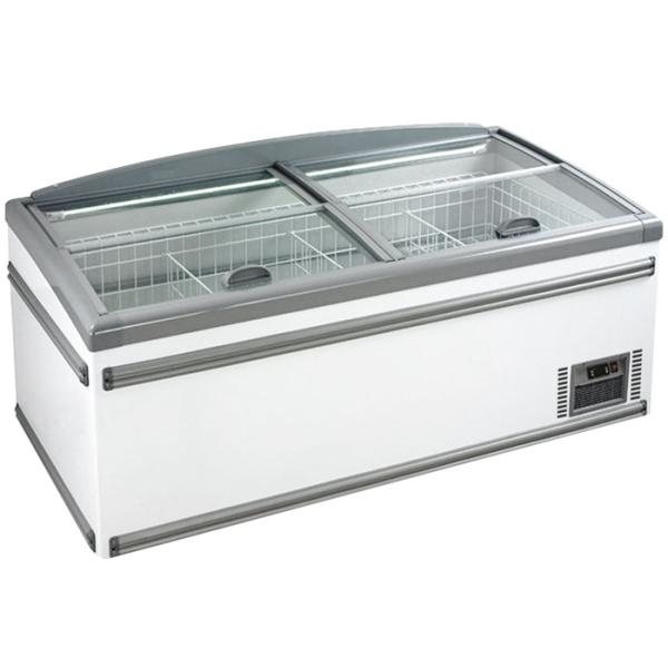 Quality Chest Freezer Automatic Defrosting Refrigeration Equipment Supermarket Island for sale