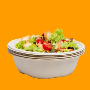 Quality Eco-friendly sugarcane bagasse fast food packaging paper bowl wholesale for sale