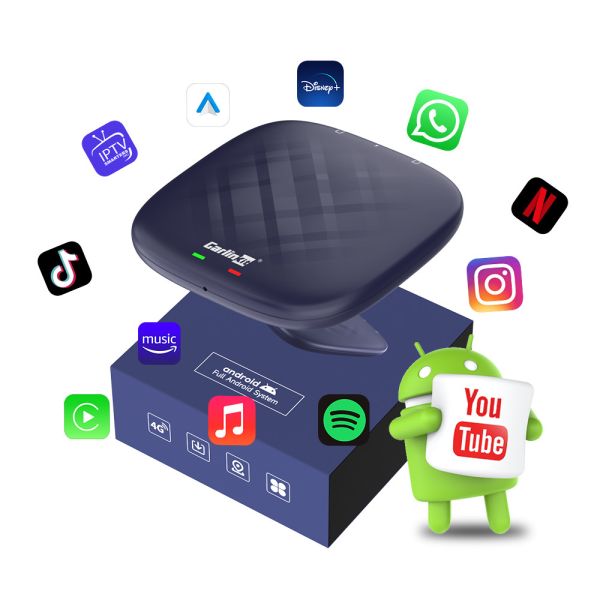 Quality 4GB 64G 8 Core Android 13 Carplay Android Auto Ai Box Wireless Adapter Carlinkit for sale