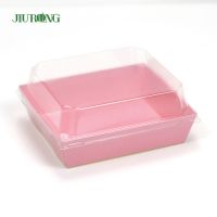 Quality F Flute Biodegradable Paper Container 140mm Length For Fast Food Shop for sale
