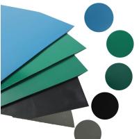 Quality Custom ESD Rubber Table Mat 1.8mm-3mm Anti-static Green Grey Blue for sale