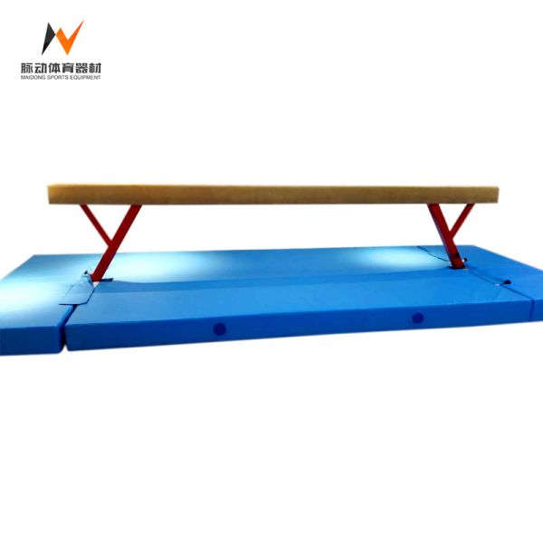 Quality Customized Size Gymnastic Sport Equipment Balance Beam and Mat Set for Exercise Training for sale