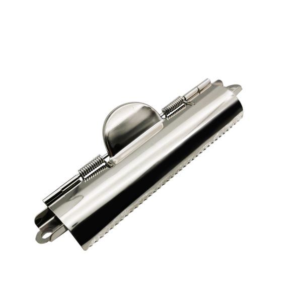 Quality  High-end metal folder clips 110mm Metal Small Metal ticket holder Toothed-structured iron clamp for sale