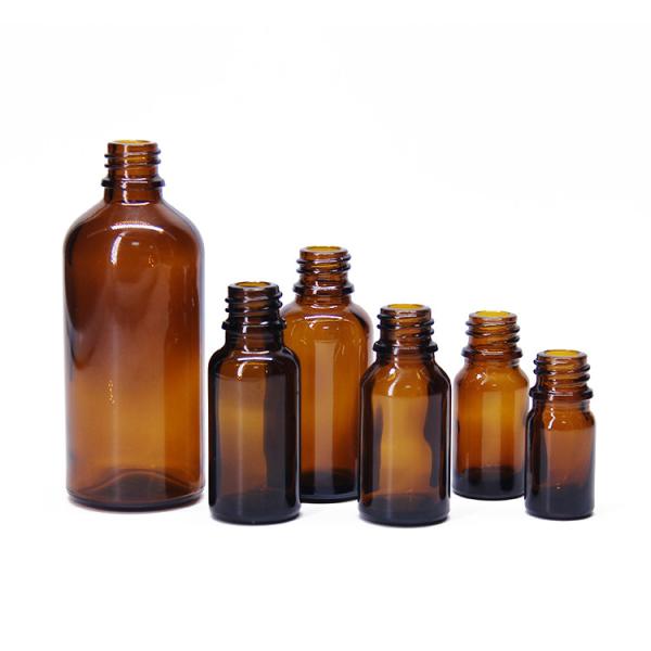 Quality 15ml 30ml Amber Essential Oil Dropper Brown Glass Bottles With Measurement for sale