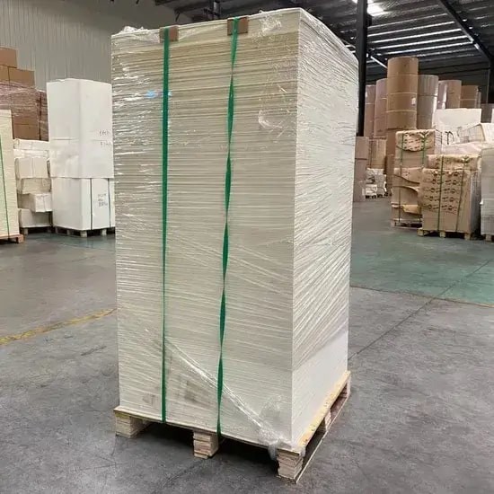 Quality Eco Friendly Double Side PE Coated Paper Sheet Offset Printing For Food for sale