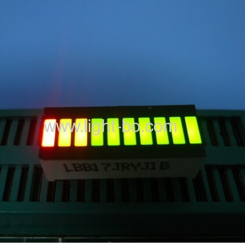 Super Bright Green/Red 10 Segment LED Light Bar Gradh Array for instrument panel