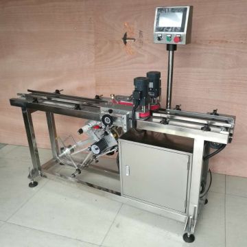 Quality OEM Automatic Aloe Jar Perfume Top And Bottom Labeler Machine 30-100pcs/Min for sale
