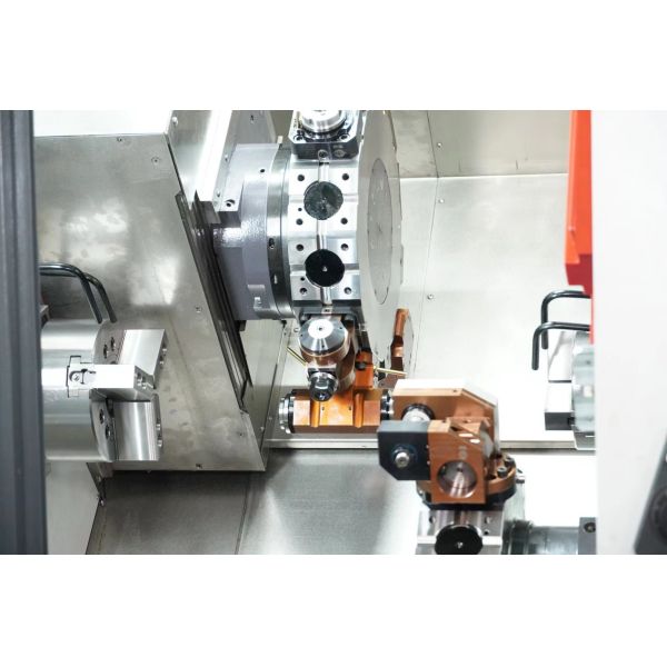 Quality Powerful Multi Spindle Cnc Vertical Turret Lathe With Back Spindle for sale