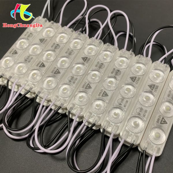 Quality AC110V LED Injection Module 2W 2835 3 Light Lens led module For Channel Letter for sale