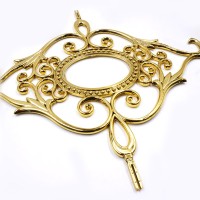 Quality 5*8mm Electroplate Gold Windows Georgian Bar Shining Surface for sale